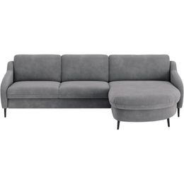 Sit & More sit&more Ecksofa &raquo;Soul L-Form&laquo; wahlweise mit Bettfunktion grau 100% Polyester