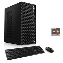CSL PC »Mystic V24063« schwarz Inkl. Maus, Tastatur, 300 MBit/s WLAN-Karte