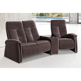 exxpo - SOFA FASHION 3-Sitzer »Tivoli, Kinosofa mit Tischablage & Stauraumfach, man. Relaxfunktion« mit Relaxfunktion schoko