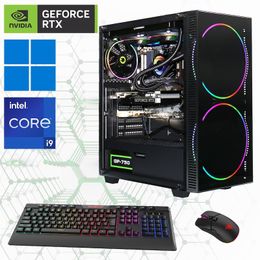 GAMEMAX Gaming-PC DDR5-RAM, PCIe SSD Gen4, Windows 11 Black Hole 7264 WLAN AX, ARGB-Beleuchtung Front, 1x PS/2, 2x USB 2.0, 2x USB 3.2 Gen1...