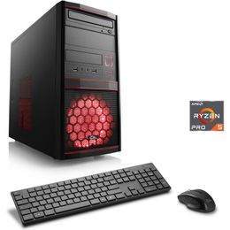 CSL Gaming-PC »Sprint V28888« rot Inkl. Maus, Tastatur, WLAN 300 MBit/s, USB 3.2 Gen1
