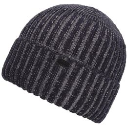 Chillouts Beanie »Stan Hat« mit robustem Strickmuster navy