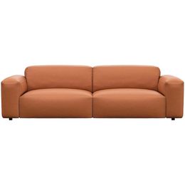 FLEXLUX 3-Sitzer »Lucera Sofa, super bequem durch hochwertigen Sitzaufbau mit Kaltschaum« modern & anschmiegsam, Designsofa Modern Cognac Brown