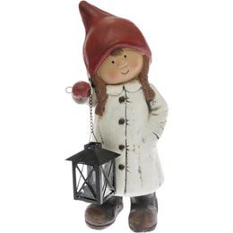 MyFlair MÖBEL & ACCESSOIRES Weihnachtsfigur »Weihnachtsdeko aussen« Winterkind rot/weiß 0