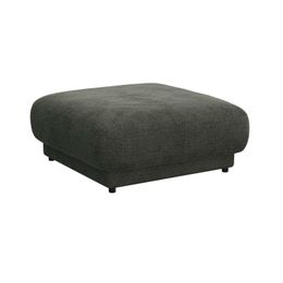 FLEXLUX Pouf &raquo;Molino, Fu&szlig;hocker, Sitzhocker, Polsterhocker&laquo; Kaltschaum & Stahl-Wellen, F&uuml;sse Schwarz 100% Polyester