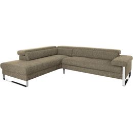 W.Schillig Ecksofa &raquo;finn, toller Sitzkomfort, L-Form, hochwertige Verarbeitungsdetails&laquo; German Design Award 2016, Fu&szlig;gestell Chrom gl&auml;nzend, Breite 