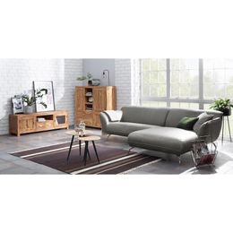 GUTMANN FACTORY Ecksofa &raquo;Venezuela&laquo; grau Leder