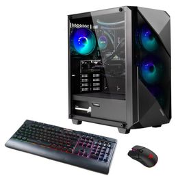 Hyrican Gaming-PC &raquo;Striker 7368&laquo; DDR5 RAM, Windows 11 schwarz WLAN AC, ARGB-Beleuchtung Front, 1x PS/2, 1x USB3.2 Gen1 Type-C, 1x USB3.2 Gen2...