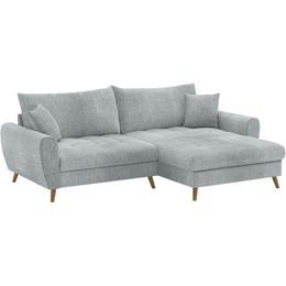 MR. COUCH Ecksofa »Blackburn II, L-Form« Mit Kaltschaumpolsterung bis 140 kg belastbar Dolce 14 silver