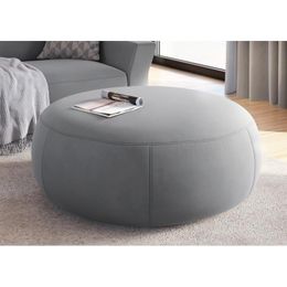Sit & More sit&more Hocker &raquo;Cadabra&laquo; Rundhocker, Durchmesser Sitzfl&auml;che 64 cm oder 104 cm grau Samtoptik (100% Polyester);Soft clean (98% Polyester, 2% Polyamid)