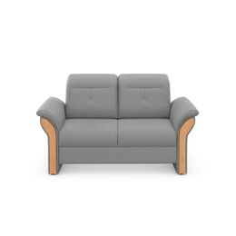 Home Affaire 2-Sitzer &raquo;Dangast&laquo; Kopfteilverstellung, Holz-Chatosen, wahlweise auch im Easy Clean Bezug grau Luxus-Microfaser EUPHORIA 100% Polyester;