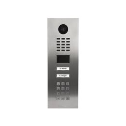 DoorBird Video-T&uuml;rsprechanlage &raquo;D2102KV IP Video T&uuml;rstation&laquo; Au&szlig;enbereich Silber 4D Bewegungssensor, RFID-Leser