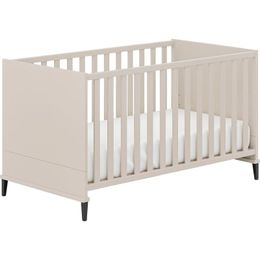 Home Affaire Babybett »ARI« 4-fach höhenverstellbar, umbaubar zum Juniorbett Kindersofa Cashmere-Beige