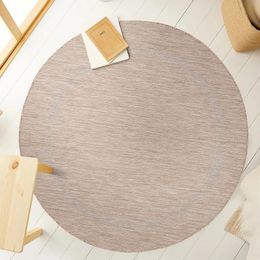 Ayyildiz Teppiche Outdoorteppich &raquo;RELAX 4311&laquo; rund 5 mm H&ouml;he pflegeleicht, robust, In- und Outdoor geeignet, gro&szlig;e Farbauswahl beige Polypropylen