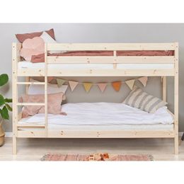 Hoppekids Etagenbett »ECO Comfort Kinderbett 90x200 oder 70x160 aus Massivholz in 4 Farben« TÜV, FSC und Nordisches Umweltzeichen – wahlweise mit...