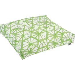 HOCK H.O.C.K. Bodenkissen &raquo;Kami&laquo; mit geometrischen Muster grasgr&uuml;n + gemustert Obermaterial: 100% Polyester B/L: 60 cm x 60 cm