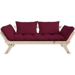 Karup Design Schlafsofa »Bebop« inkl. Futonmatratze bordeauxrot