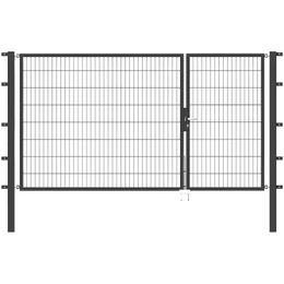 Alberts Zaundoppeltür »Flexo« 300 cm Breite (100 + 200 cm), in versch. Höhen anthrazit