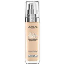 L'ORÉAL PARIS Foundation »True Match Foundation« Spendet Feuchtigkeit, mittlere Deckkraft, passt sich dem Hautton an. nude True Match Foundation...