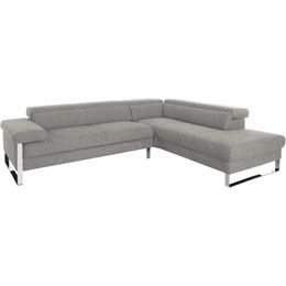 W.Schillig Ecksofa &raquo;finn, toller Sitzkomfort, L-Form, hochwertige Verarbeitungsdetails&laquo; German Design Award 2016, Fu&szlig;gestell Chrom gl&auml;nzend, Breite 