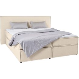 LeGer Home by Lena Gercke Boxspringbett »Yuma« incl. Topper, in 4 Breiten, 3 Matratzenarten und je 2 Härtegraden beige