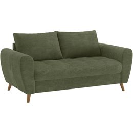 MR. COUCH 2, 5-Sitzer »Blackburn II« Wahlweise mit Kaltschaumpolsterung bis 140 kg belastbar Stripes 8641 green