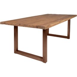 Sit Esstisch »Tops&Tables« mit rustikaler Tischplatte aus recyceltem Altholz Teak eisen antikbraun