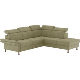Home Affaire Ecksofa &raquo;Calypso L-Form&laquo; mit Relaxfunktion motorisch im Sofa 2,5- Sitzer gr&uuml;n 100% Polyester