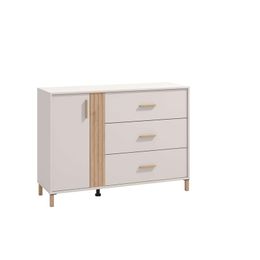 Home Affaire Kommode »Belfort Schubladenkommode Sideboard 3 Schubladen und 1 Tür« 125x40x90, FSC -zertifizierter Holzwerkstoff, Trendfarbe cashmere...