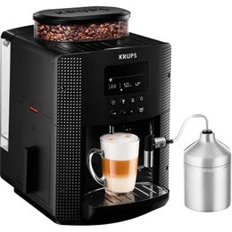 Krups Kaffeevollautomat »EA8160 Essential Espresso« Wassertankkapazität: 1, 7 Liter, inkl. Auto Cappuccino XS6000 Set schwarz