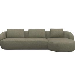 FLEXLUX Wohnlandschaft »Torino, rund, L-Form, Sofa-Ecke mit Recamiere, Longchair-Sofa« Modernes, organisches Sofa-Design, Kaltschaum,...