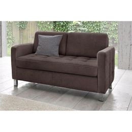 Sit & More sit&more 2-Sitzer &raquo;Pablo&laquo; braun Luxus-Microfaser ALTARA NUBUCK (100% Polyester) / Struktur (100% Polypropylen);Luxus-Microfaser ALTARA NUBUCK (100% 