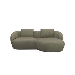 FLEXLUX Wohnlandschaft »Torino, rund, L-Form, Sofa-Ecke mit Recamiere, Longchair-Sofa« Modernes, organisches Sofa-Design, Kaltschaum,...