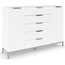 Rauch Kombikommode &raquo;Kommode T&uuml;rkommode Sideboard Kombikommode FLIPP&laquo; Breite 160/180 cm mit 4 Einlegeb&ouml;den, 2-t&uuml;rig mit 5 Schubladen und Soft-Close-