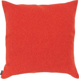 HOCK H.O.C.K. Dekokissen »Livigno« mit Wollhaptik, Kissenhülle mit Füllung, 1 Stück orange + unifarben Kissen: 100% Polyester. Füllung: 100% Polyester...