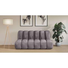 LeGer Home by Lena Gercke 2,5-Sitzer &raquo;Priya Designersofa, moderne Steppung, auch in Boucl&eacute;&laquo; gem&uuml;tlich und modern, B/T/H: 185/108/84 cm grau 100% 