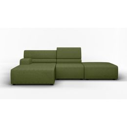 Egoitaliano Ecksofa »Babouche, Designsofa mit außergewöhnlichem Sitzkomfort zum Wohlfühlen« kiwi