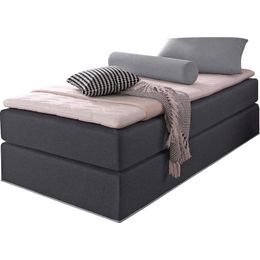 Collection AB Boxspringbett inklusive Topper anthrazit