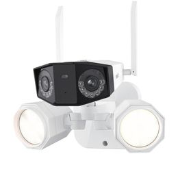 Reolink Überwachungskamera »Floodlight Serie F750W - 4K Dual-Objektiv Überwachungskamera Aussen« Außenbereich WLAN, 180° Panorama-Weitwinkel,...