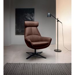 BETYPE Drehsessel »Be Organic High Back, Loungesessel, Hochlehnsessel« in elegantem Design mit Drehfunktion brown