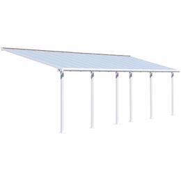 Terrassendach &raquo;Olympia 3x8.5&laquo; BxT: 860x295 cm wei&szlig; Aluminium, Polycarbonat (PC)
