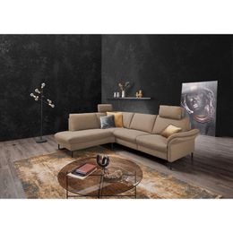 Places of Style Ecksofa »Sarsina: mit Tonnentaschen-Federkern, perfekt zum Entspannen L-Form« inklusive 2 motorischen Relaxfunktionen mit...