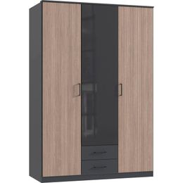 wimex Kleiderschrank &raquo;Fulda, 135 oder 180/58/199cm, 2 Schubladen, Made in Germany&laquo; mit Kranzleiste, besonderer Look durch Multiplex Optik, mit oder ohne 