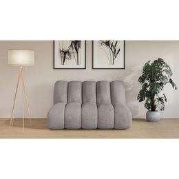 LeGer Home by Lena Gercke 2-Sitzer »Priya Designersofa, moderne Steppung, auch in Bouclé« gemütlich und modern, B/T/H: 155/108/84 cm taupe
