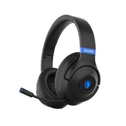 SADES Gaming-Headset »Whisper SA-205« kabellos, Stereo, Over Ear, Bluetooth 5.3, 3, 5 mm schwarz/blau Kompatibel mit PS4/PS5/ Xbox one/ Xbox X/S...