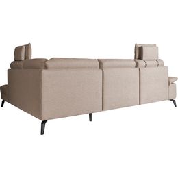 Alina Ecksofa inkl. Kopfstützen, wahlweise mit Relaxfunktion, Breite: 243 cm beige GBA 2 0