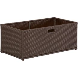 Merxx Auflagenbox Polyrattan braun