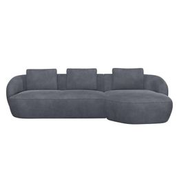 FLEXLUX Wohnlandschaft »Torino, rund, L-Form, Sofa-Ecke mit Recamiere, Longchair-Sofa« Modernes, organisches Sofa-Design, Kaltschaum,...
