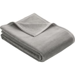 Ibena Wohndecke »Berlin« Hochwertige Konfektion mit Markenpatch, Kuscheldecke grau Obermaterial: 58% Baumwolle, 35% Polyacryl, 7% Polyester B/L:...