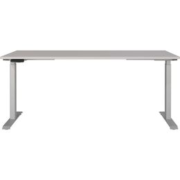 Germania Schreibtisch »Jet, elektrisch höhenverstellbar« moderne Farbvariationen, Breite 120/140/160/180 cm, Made in Germany Kaschmir/Silber +...